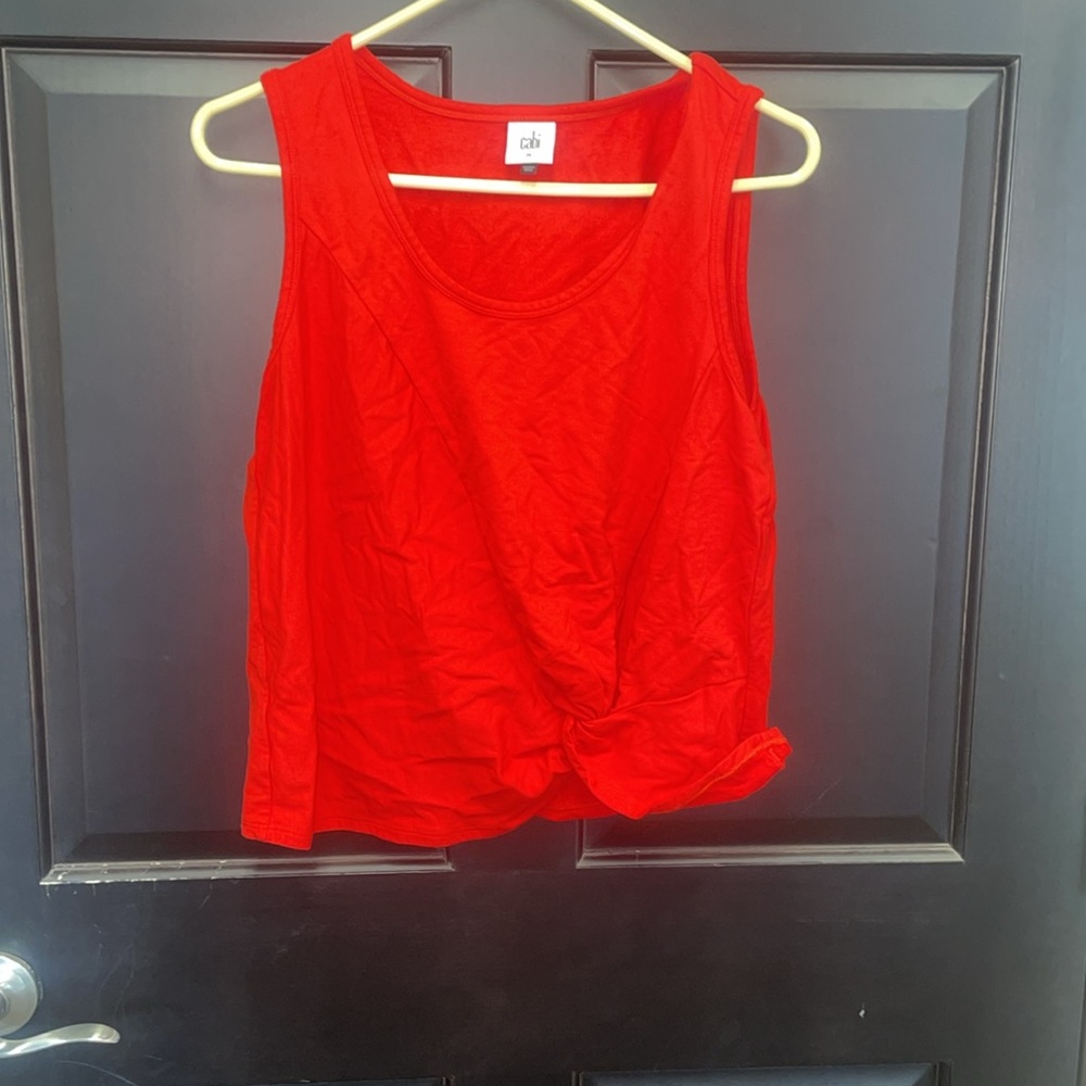 Med Red Cabi #5757 French Knotty Terry Tank Top - Gem